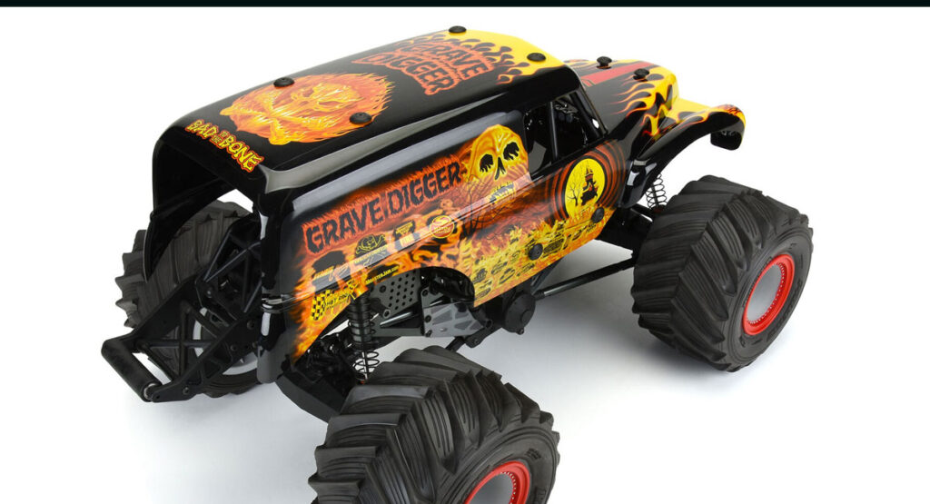 Pro-Line Grave Digger Bodies - Fire (Red) and Ice (Blue)
